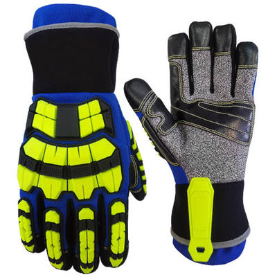 Impact Protection A8 Cut Resistant Gloves / Fire Extrication Gloves ...
